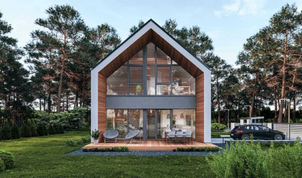 Projekty domów w stylu nowoczesnej stodoły z oferty Muratora